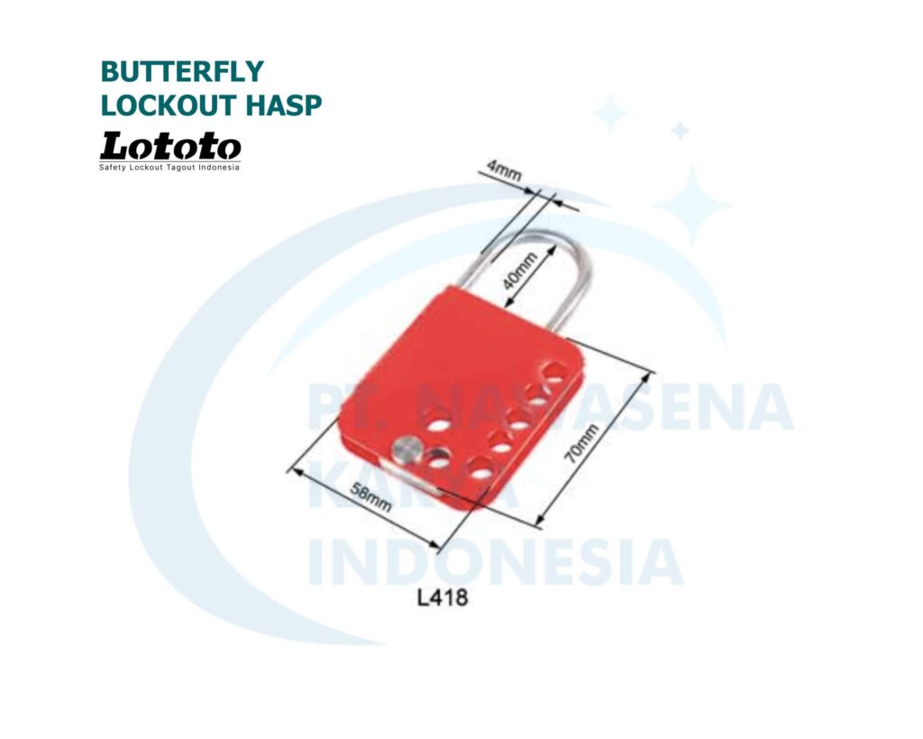 Butterfly Lockout Hasp - Lototo L418 | Nawasena Karya Indonesia ...