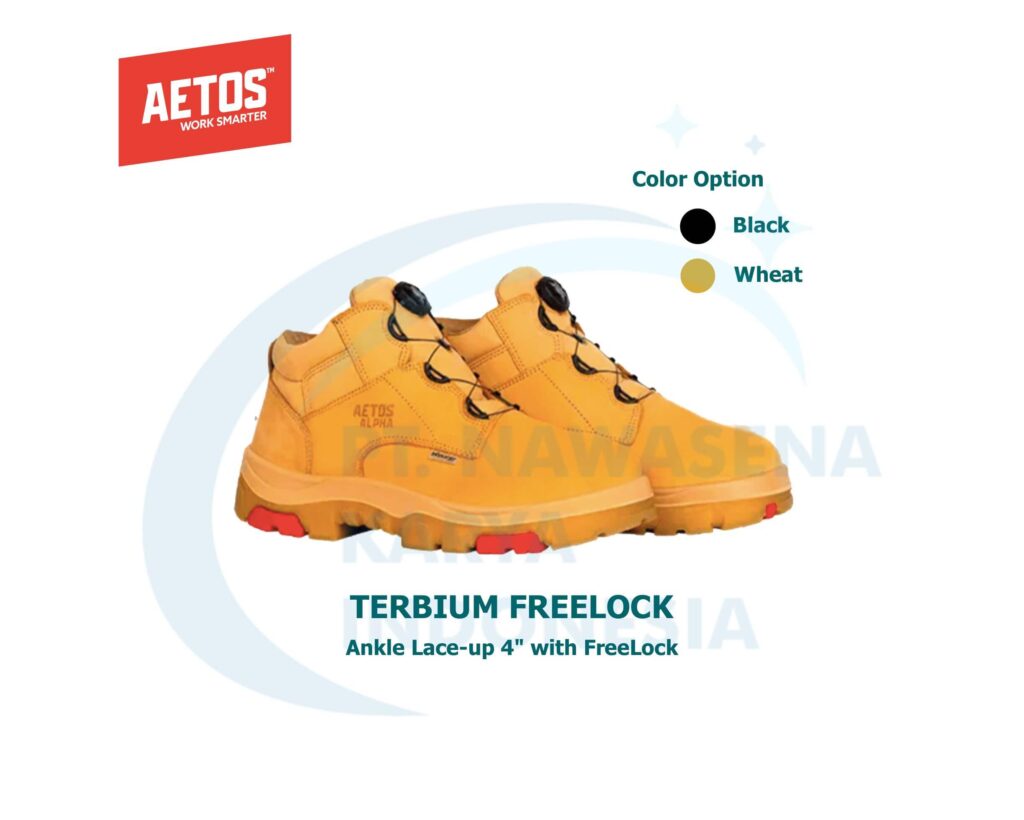 Safety Shoes Ankel Lace up 4 inch - AETOS Terbium FreeLock | Nawasena ...