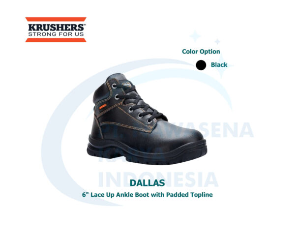 Safety Shoes 6 inch Lace Up Ankle Boot with Padded Topline - KRUSHERS ...