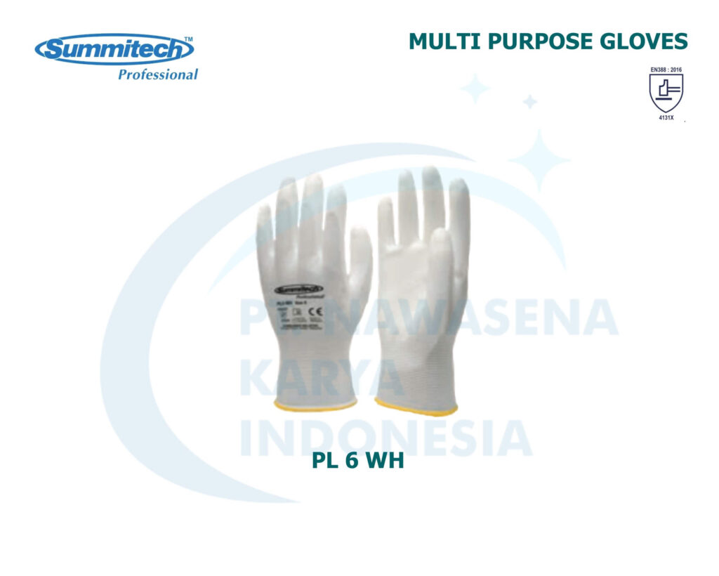 Safety Gloves PL6 WH - SUMMITECH Multi Purpose Gloves | Nawasena Karya ...